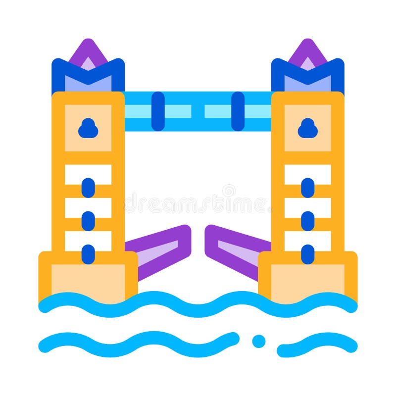 Drawbridge Icon In Filled, Thin Line, Outline And Stroke Style. Vector ...
