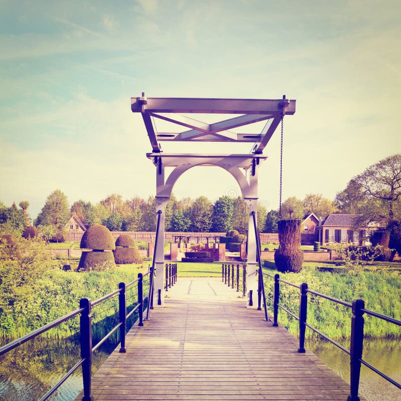 Drawbridge stock image. Image of landscape, design, bridge - 40754391