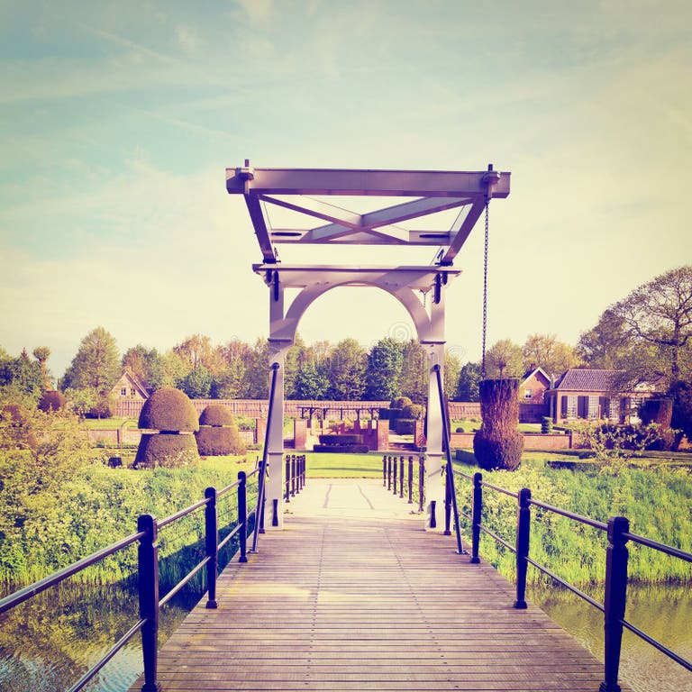 Drawbridge stock image. Image of landscape, design, bridge - 40754391