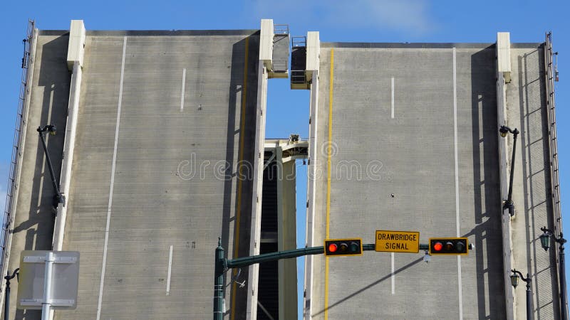 Drawbridge in Palm Beach, Florida Stock Image - Image of real ...