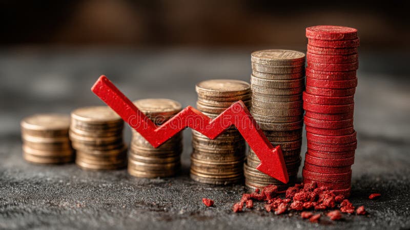 Drawdown Depth Meter Icon Concept Featuring Compact Chart Measuring ...