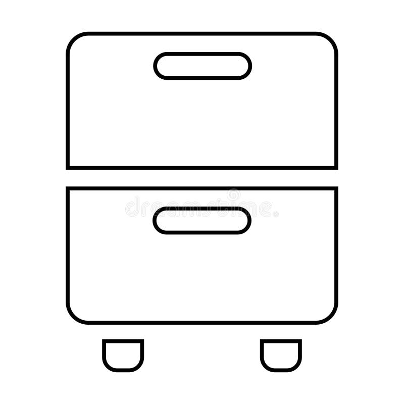 Drawer icon vector stock vector. Illustration of element - 325344995