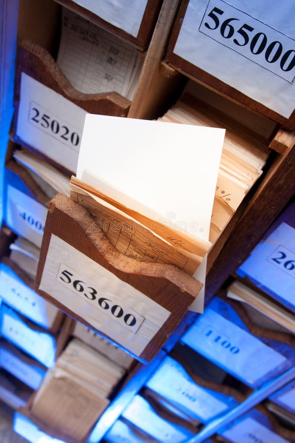 Drawer with Business Papers Stock Photo - Image of order, information ...