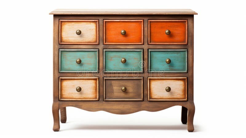 Colorized Earthy Chest of Drawers - Restored and Repurposed Stock ...