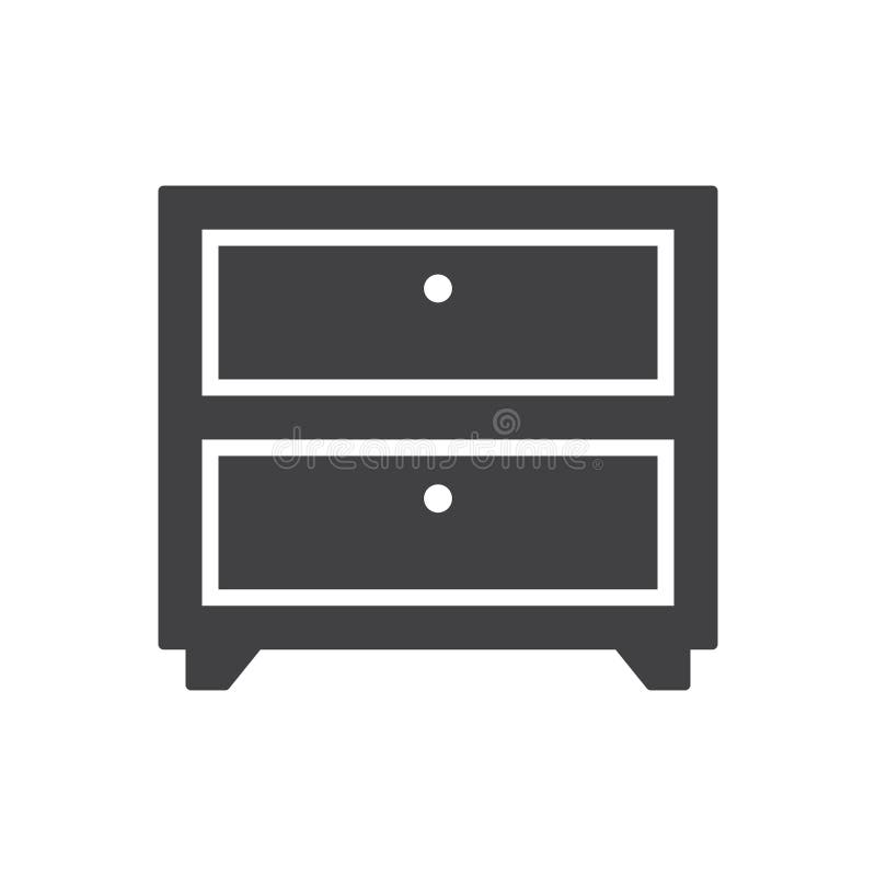 Drawer Icon stock illustration. Illustration of archives - 374805806