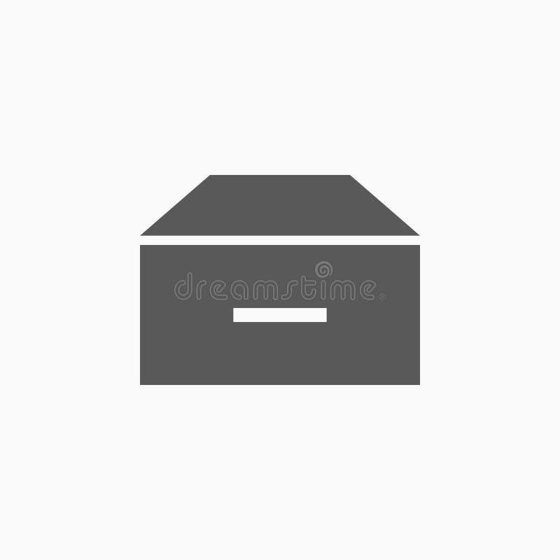 Drawer Icon, Tray Vector, Furniture, Box, Cabinet Stock Vector ...