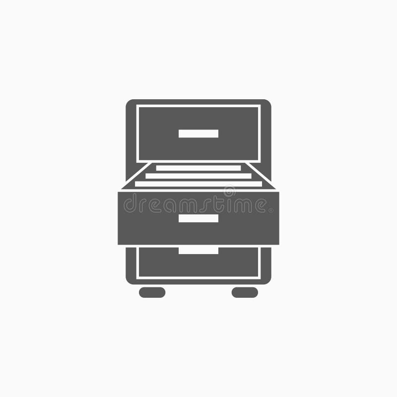 Drawer Icon, Tray Vector, Furniture, Box, Cabinet Stock Vector ...