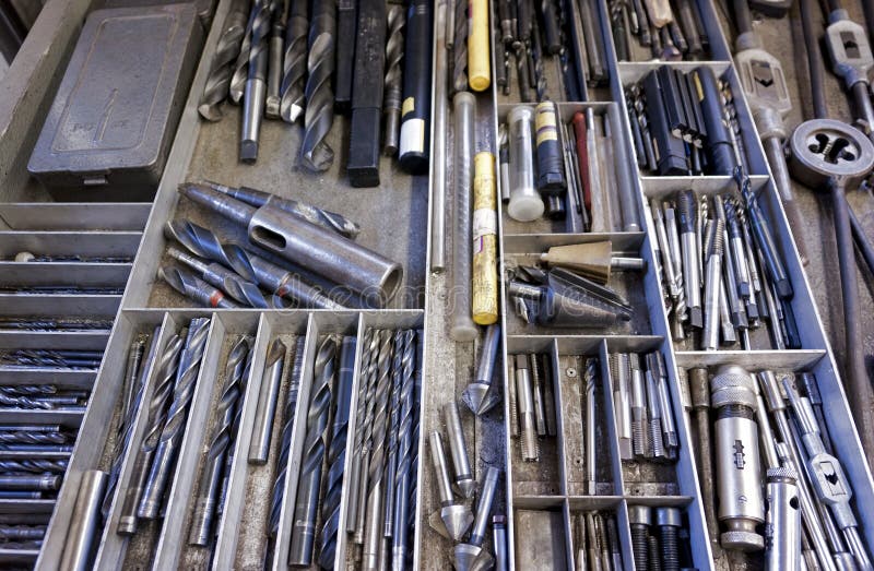 Drawer and lots of tools stock image. Image of drawer - 23162809