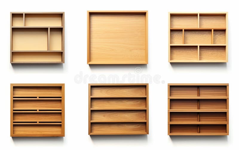 Drawer Organization Kit on White Background Stock Illustration ...