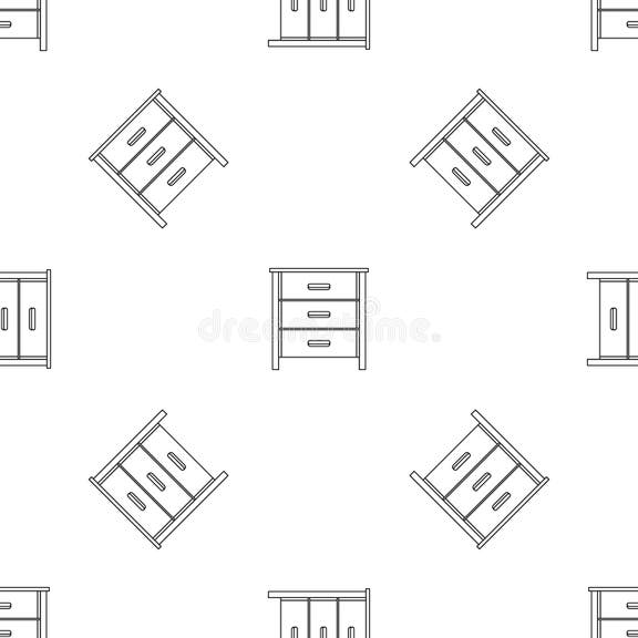 Drawer Pattern Seamless Vector Stock Vector - Illustration of archive ...