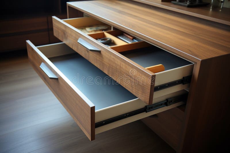 Drawer Perspective Top View of an Opened, Invitingly Empty Drawer Stock ...