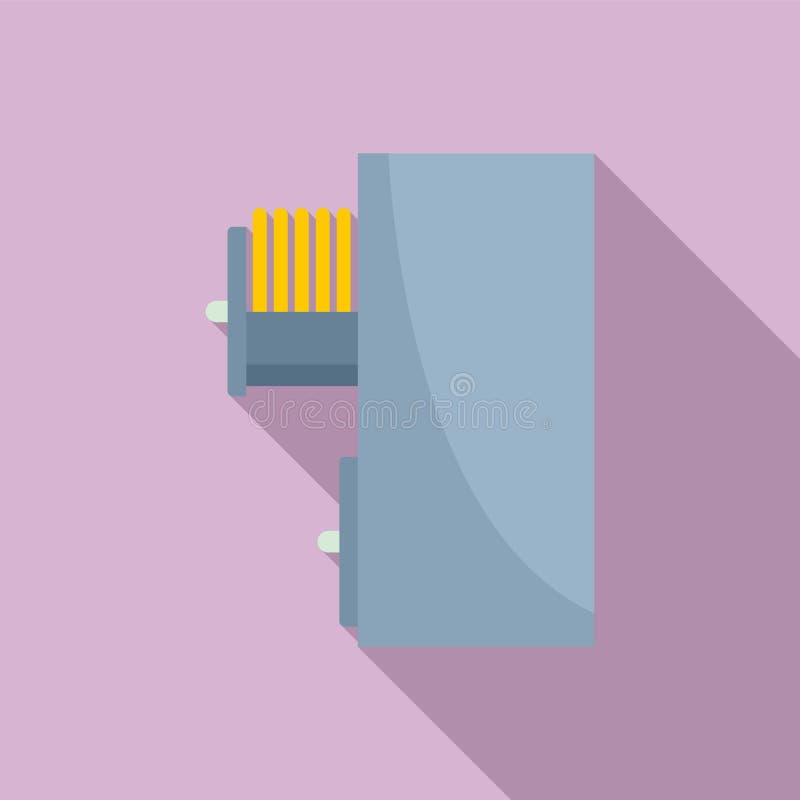 Drawer Storage Documents Icon, Flat Style Stock Vector - Illustration ...