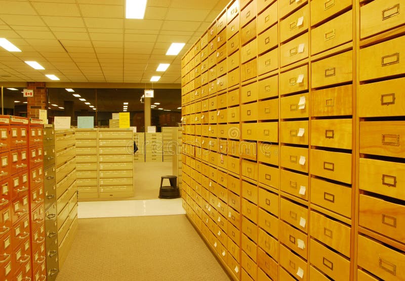 Drawers in library stock image. Image of read, pattern - 7485443