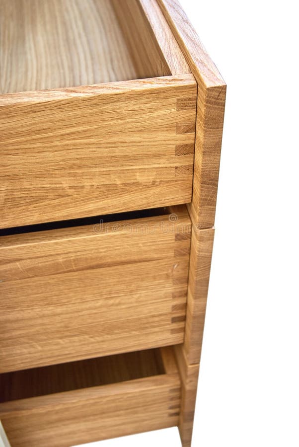 Drawers from solid oak stock image. Image of buffet - 118010249