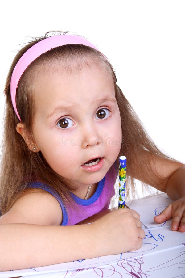 Drawing stock photo. Image of education, baby, caucasian - 18042358