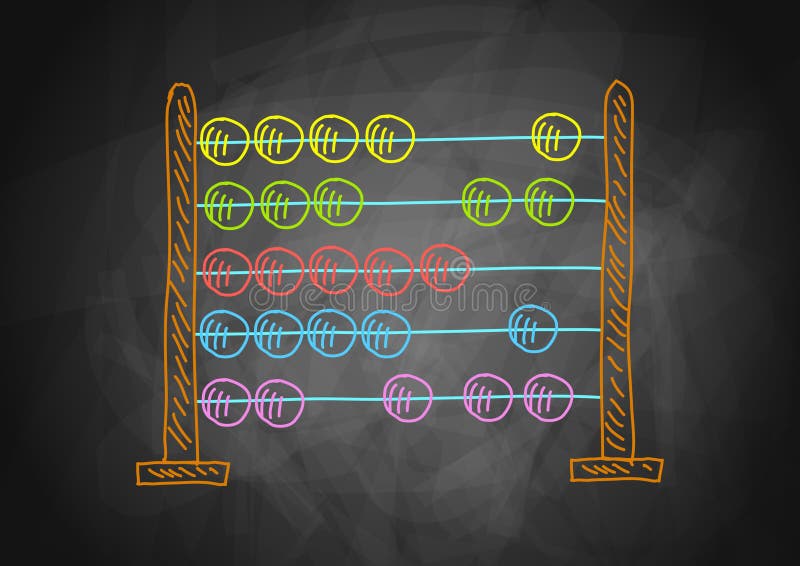 Drawing of abacus stock vector. Illustration of count - 23720647