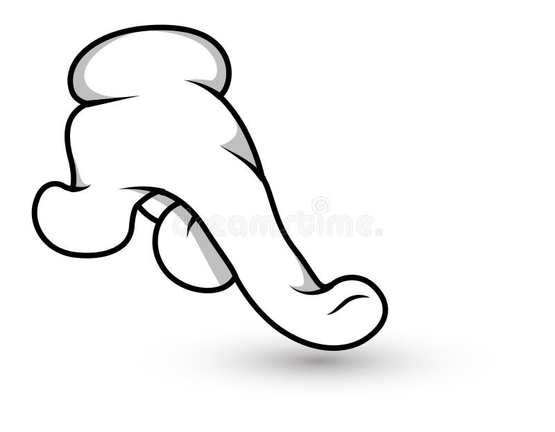 Cartoon Hand - Finger Pointing Down - Vector Illustration Stock Vector ...