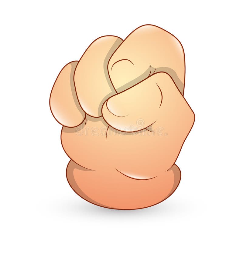 Cartoon Hand - Punch - Vector Illustration Stock Vector - Illustration ...