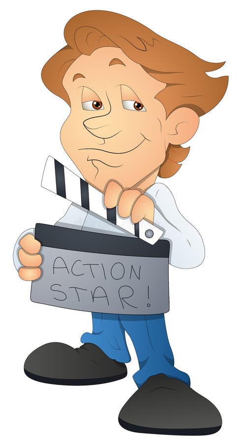 Movie Director - Cartoon Character - Vector Illustration Stock Vector ...