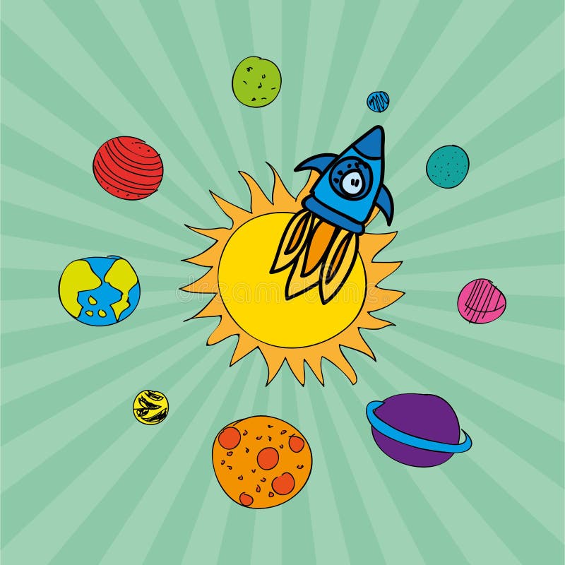 Drawing astronomy design stock illustration. Illustration of design ...