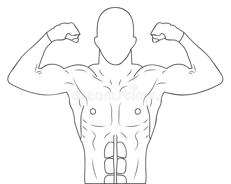 Drawing athlete stock vector. Illustration of builder - 48280453