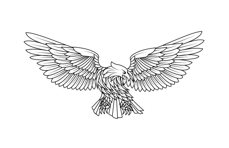 Attacking Eagle stock illustration. Illustration of clipart - 441439
