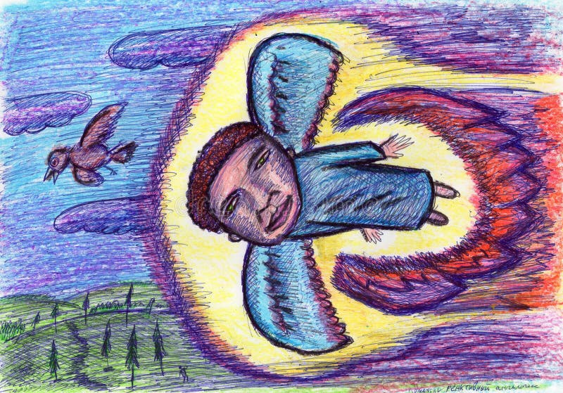 Reactive angel. stock illustration. Illustration of design - 164673071