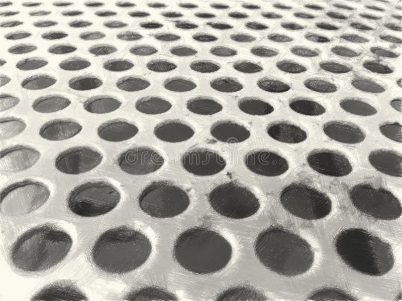 Drawing Black and White of Iron Grid Background Stock Illustration ...