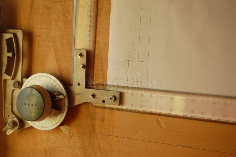 Drawing board stock photo. Image of ruler, drawing, workshop - 15775408