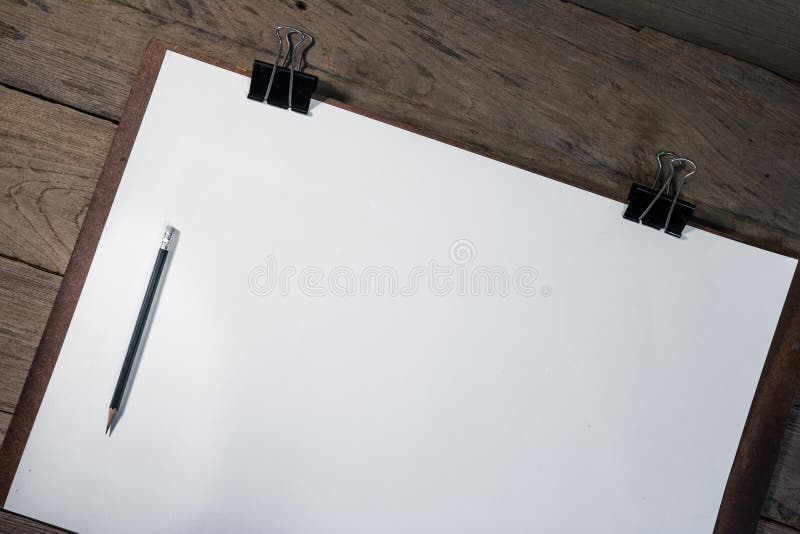 Drawing Board with Paper on Desk Stock Photo - Image of view, concept ...