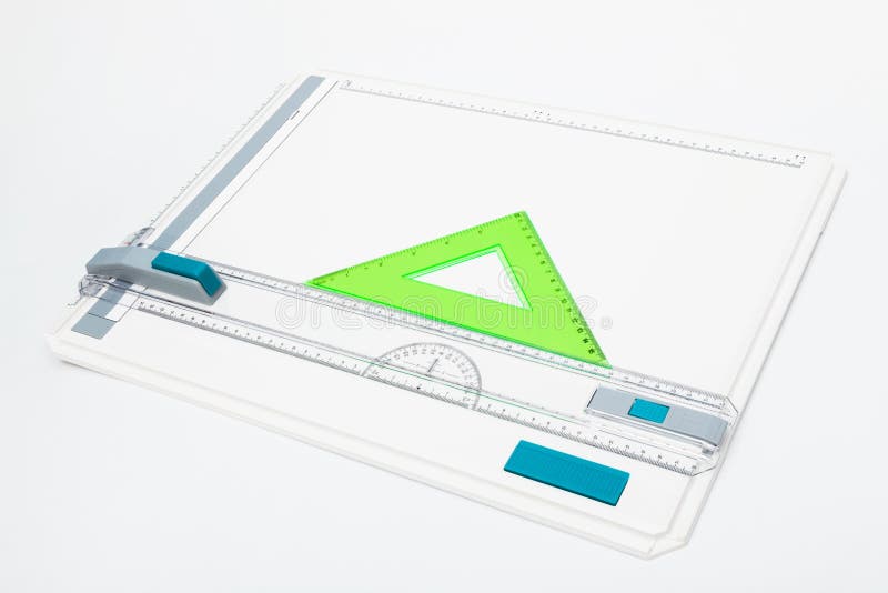 Drawing Board with Measuring Instruments Stock Image - Image of board ...