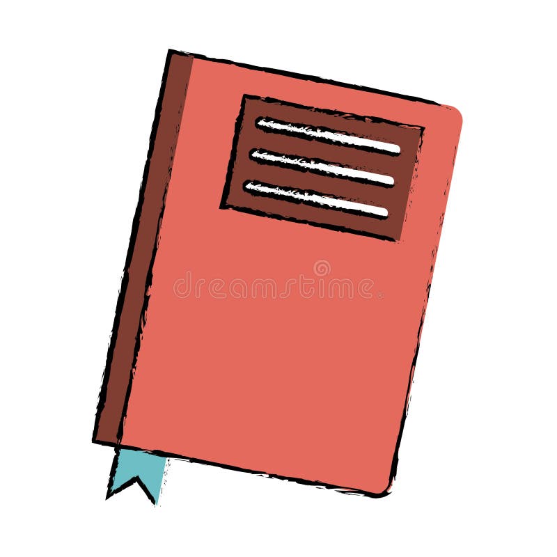 Red book diary notebook stock vector. Illustration of pupil - 20469646