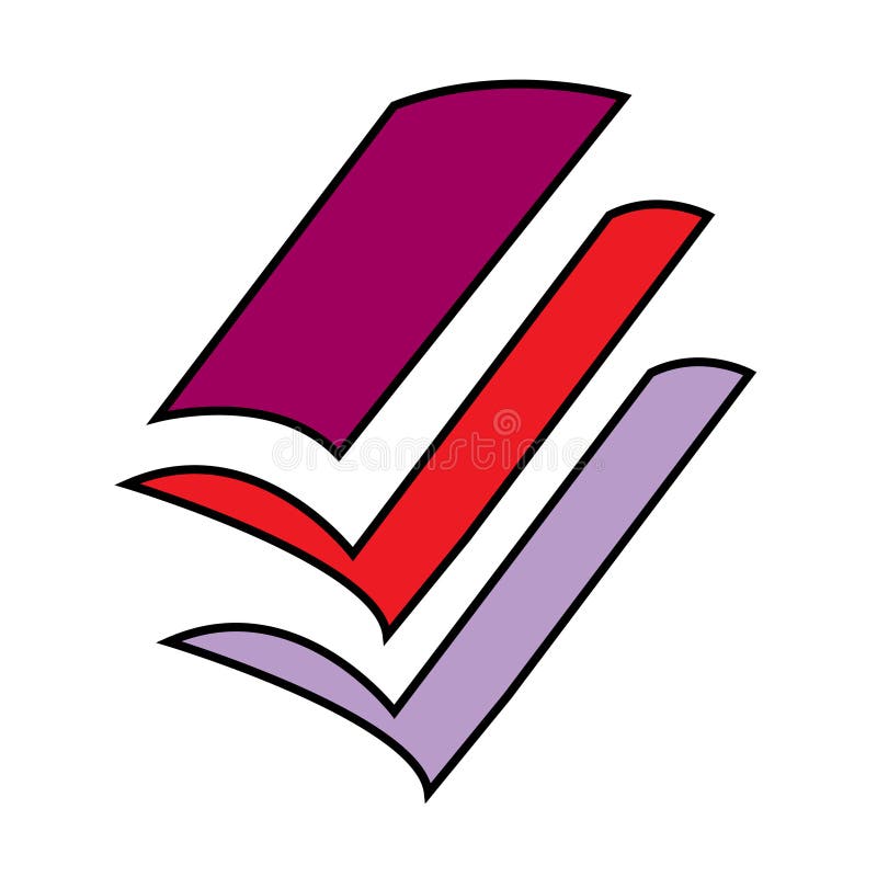 Drawing of Book Icon Colorful Design Vector Illustration Stock Vector ...