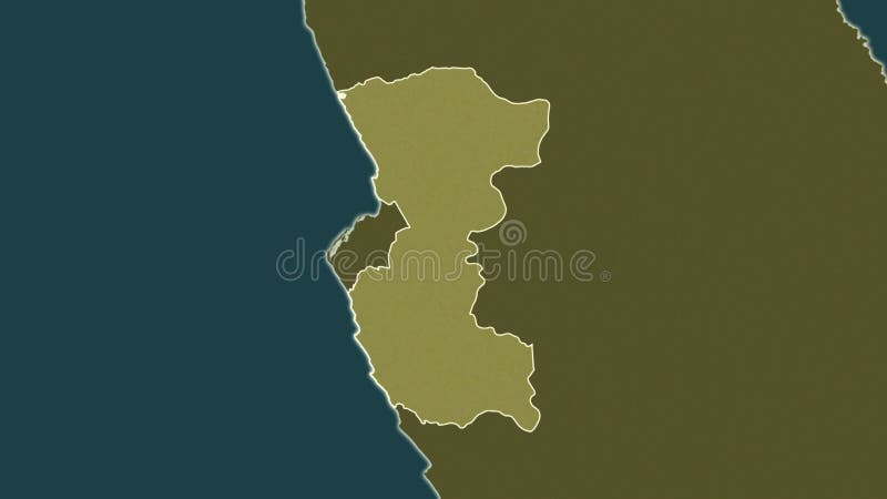 Bengo - Province of Angola, Extruded. Pattern Stock Video - Video of ...