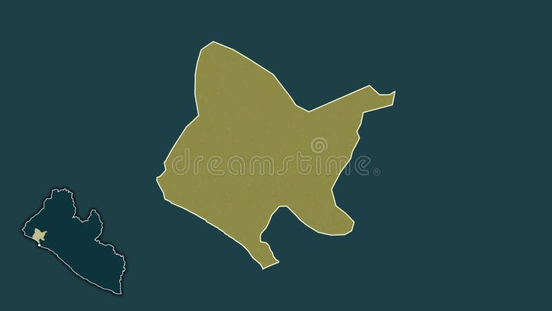 Bomi, Liberia, Extruded and Isolated. Pattern Stock Footage - Video of ...