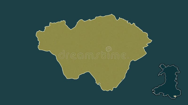 Cardiff, Wales - Great Britain, Extruded and Isolated. Pattern Stock ...