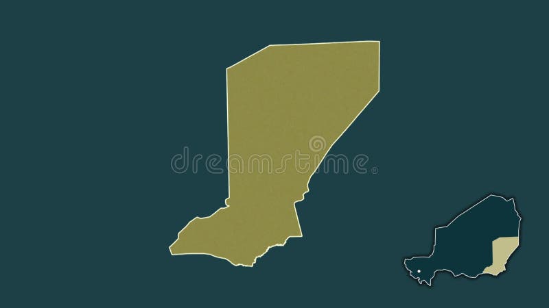 Diffa, Niger, Extruded and Isolated. Pattern Stock Footage - Video of ...