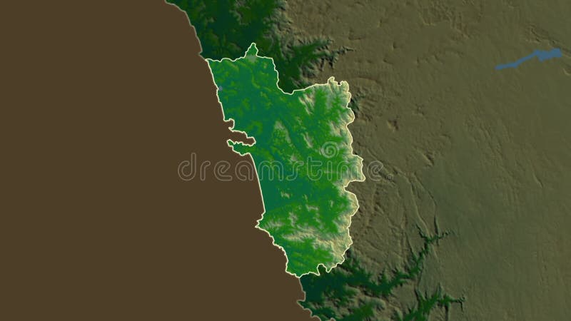 Goa, India, Extruded. Physical Stock Video - Video of geography, zoom ...