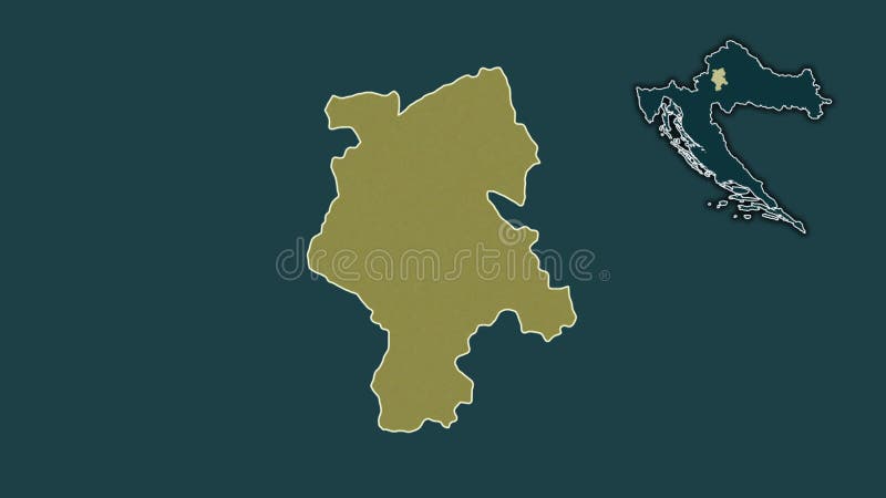 Grad Zagreb - City of Croatia, Extruded and Isolated. Pattern Stock ...