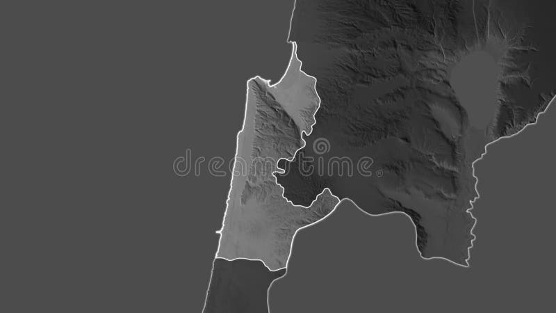 Haifa, Israel, Extruded. Grayscale Stock Footage - Video of country ...