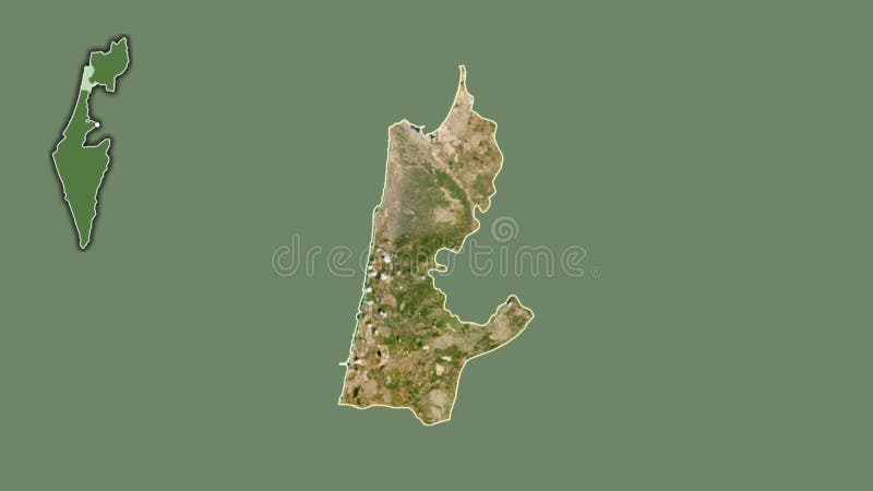 Haifa, Israel, Extruded and Isolated. Satellite Stock Video - Video of ...