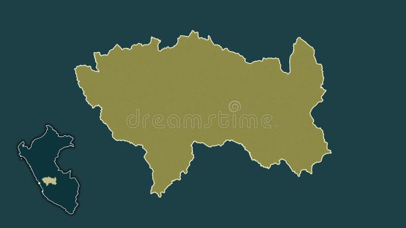 Junin, Peru, Extruded and Isolated. Satellite Stock Footage - Video of ...