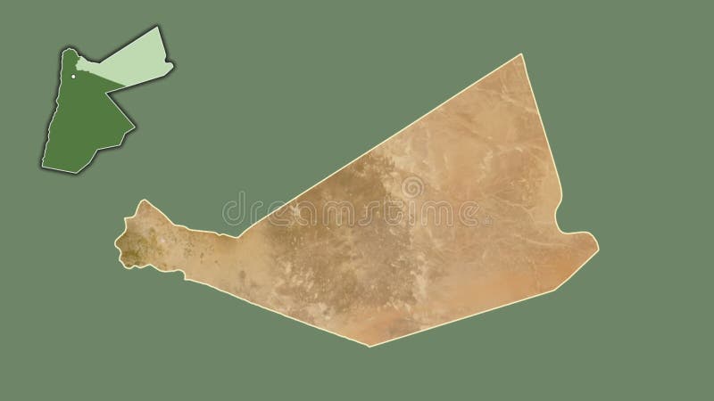 Mafraq, Jordan, Extruded and Isolated. Satellite Stock Footage - Video ...