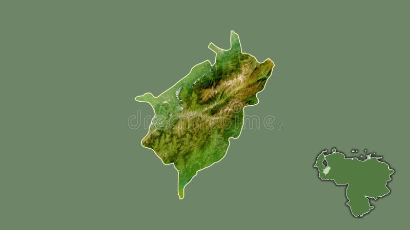 Merida, Venezuela, Extruded and Isolated. Satellite Stock Video - Video ...