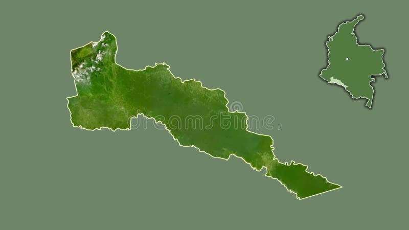 Putumayo - Intendancy of Colombia, Extruded and Isolated. Pattern Stock ...