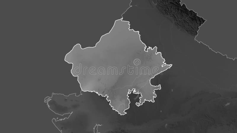 Rajasthan, India, Extruded. Grayscale Stock Footage - Video of state ...