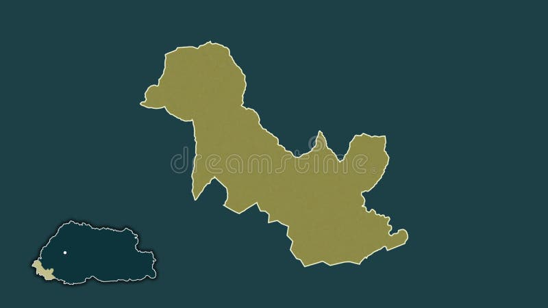 Samtse - District of Bhutan, Extruded and Isolated. Pattern Stock ...