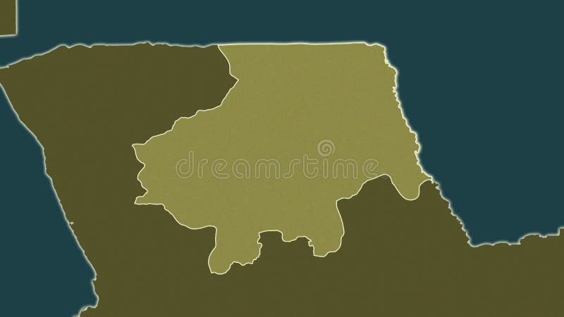 Uige - Province of Angola, Extruded. Pattern Stock Video - Video of ...