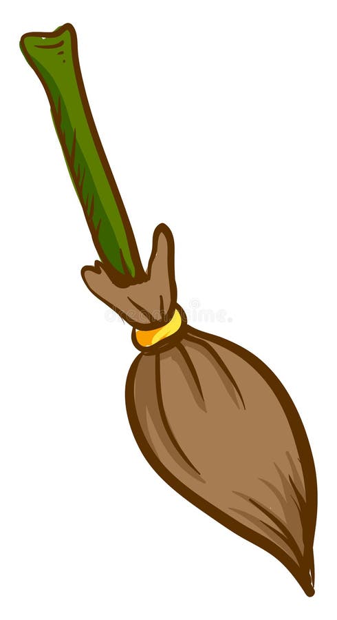 Drawing of Broom, Illustration, Vector Stock Illustration ...