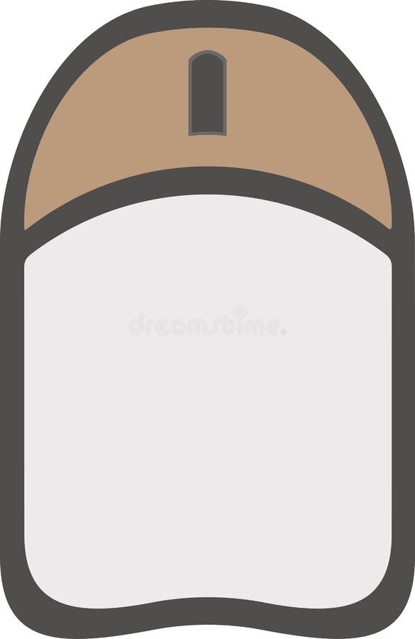 The Drawing of a Brown Computer Mouse, a Small Hardware Input Device ...